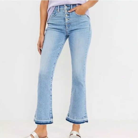 LOFT | Jeans | Loft High Rise Kick Crop Jeans | Poshmark